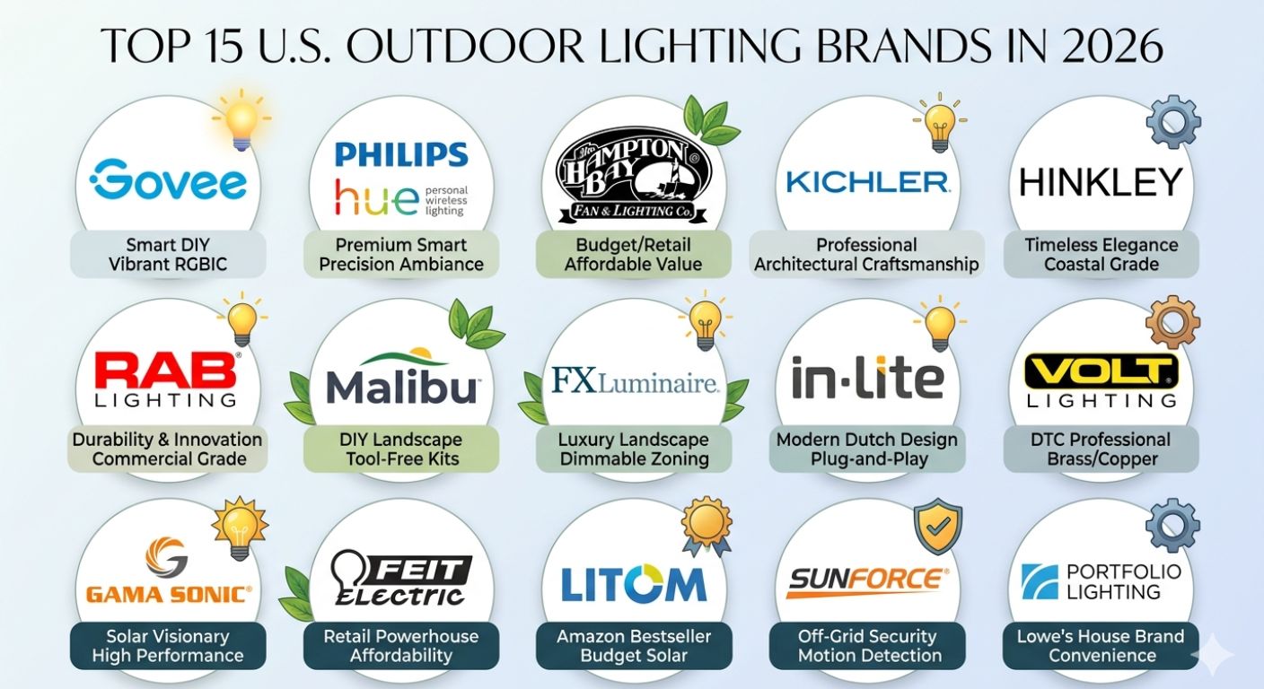Top 15 U.S. Outdoor Lighting Brands in 2026